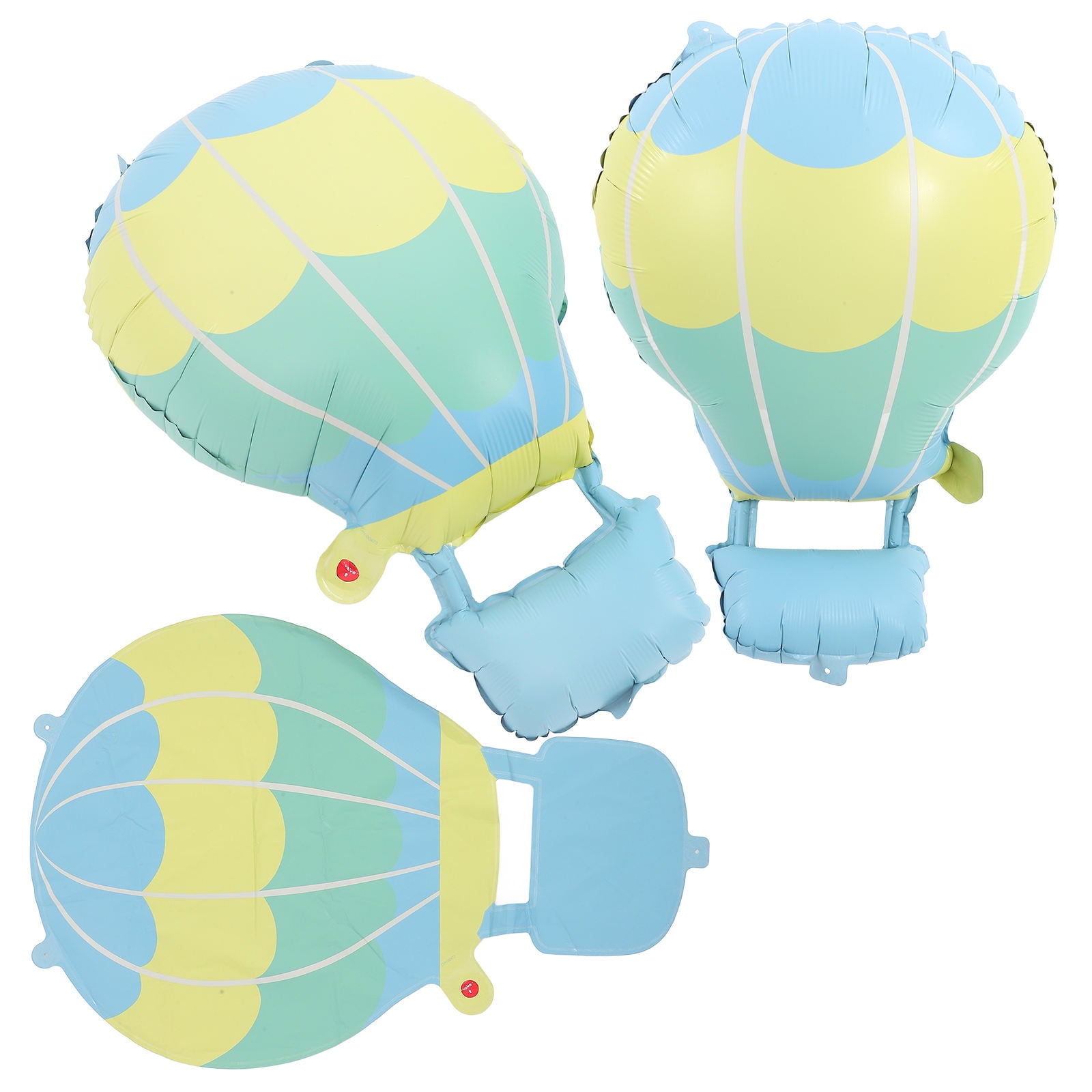 GOOHOCHY 3pcs Aluminum Foil Hot Air Balloon Birthday Wedding Party ...