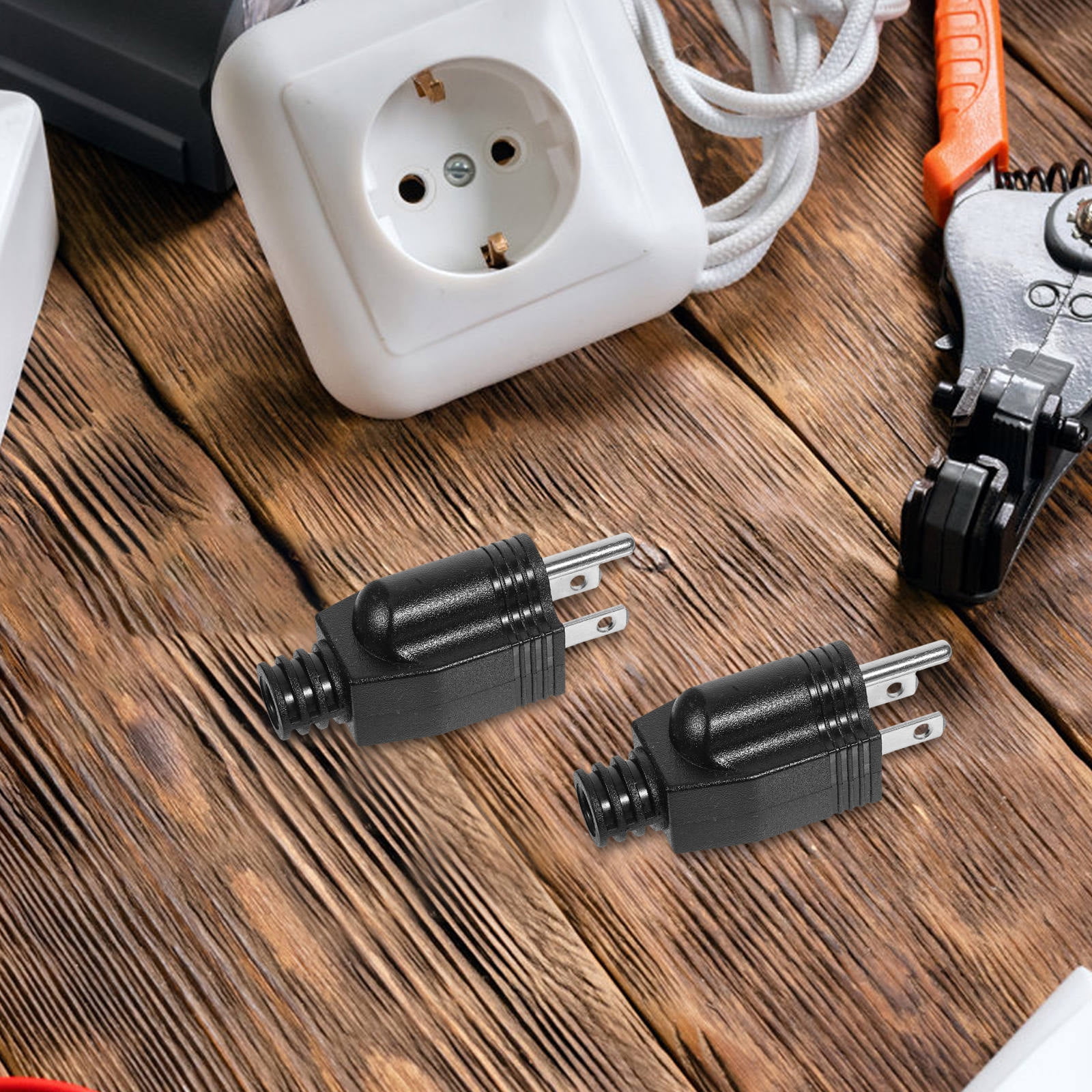 GOOHOCHY 3pcs Electrical Plugs 15a Us Standard Electrical Plug ...