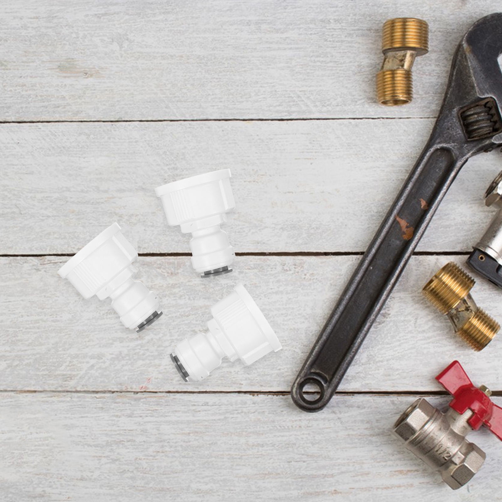 GOOHOCHY Quick Connect Hose Fittings for Home White Plastic and ...