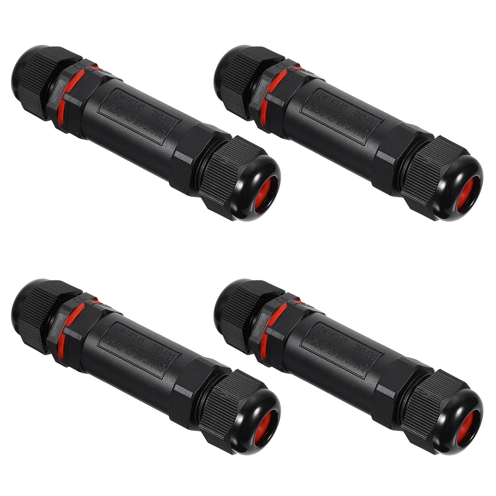 GOOHOCHY 4 Pcs 3 Pin Connector Electrical Waterproof Wire Connectors ...