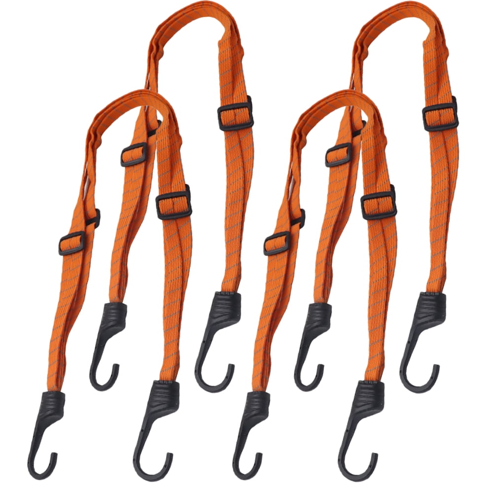 GOOHOCHY 4 Pcs Adjustable Nylon Rope Cargo Straps Tightening Motorcycle ...