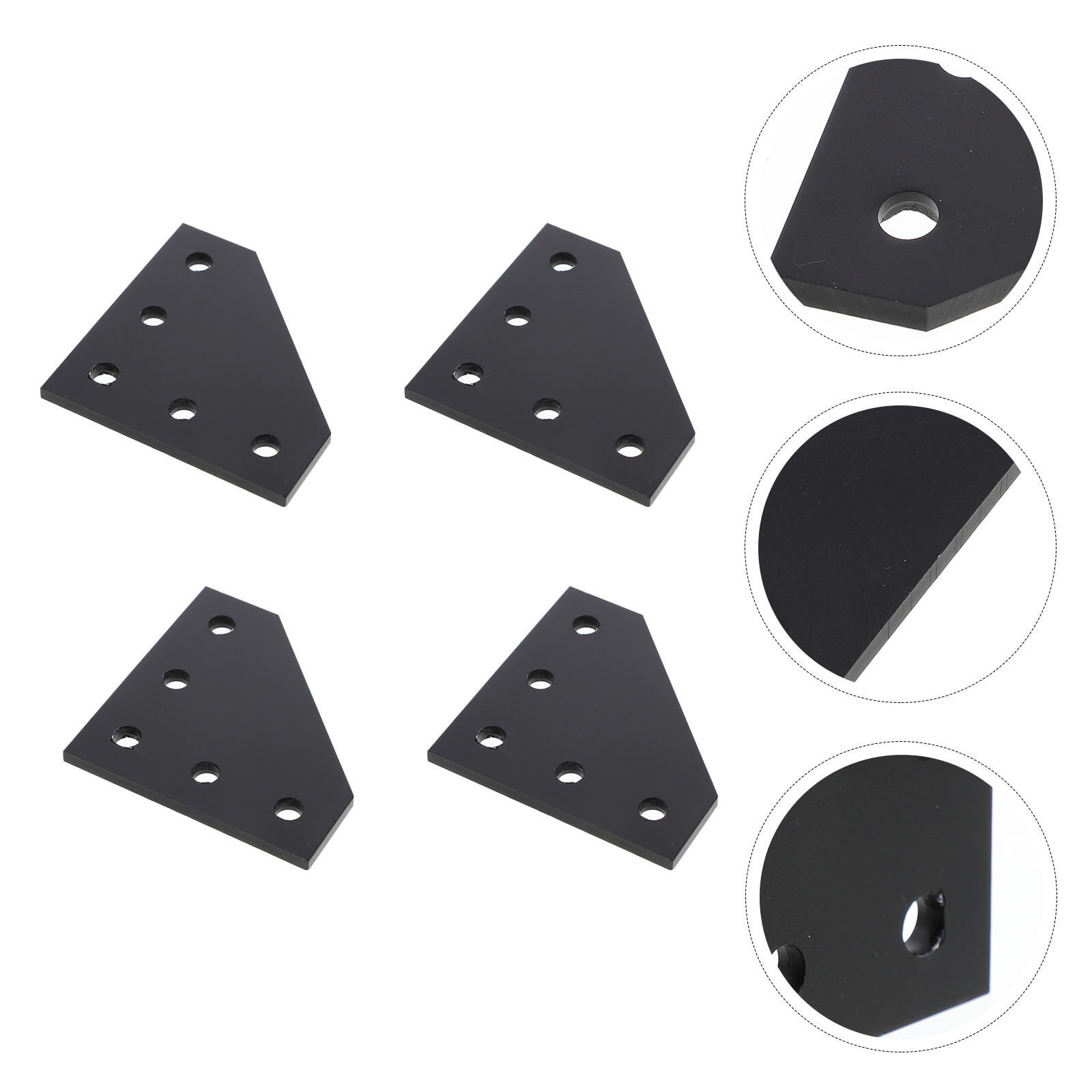 GOOHOCHY 4 Pcs Aluminum Extrusion Joining Plates Profile Corner Bracket ...