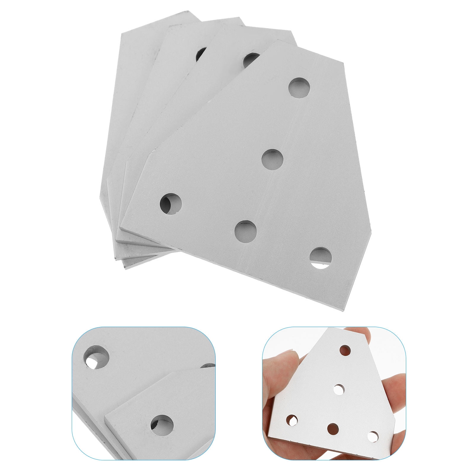 GOOHOCHY 4 Pcs Connection Strips Angle Brackets Connector Flat Jointing ...