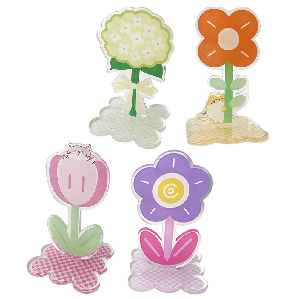 GOOHOCHY 4 Pcs Desktop Photo Clip Flower Note Holder Clamp Restaurant ...