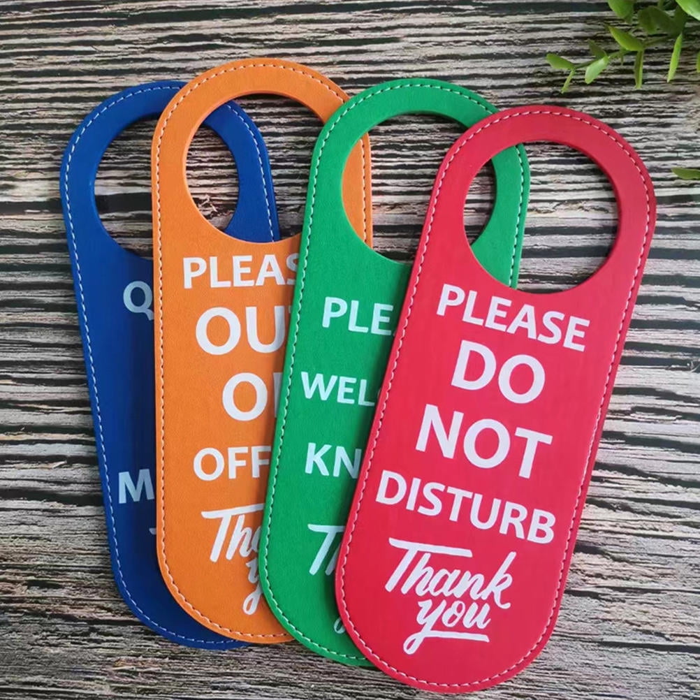 GOOHOCHY 4 Pcs Door Signage Distraction-free Sign Do Not Disturb Sign ...