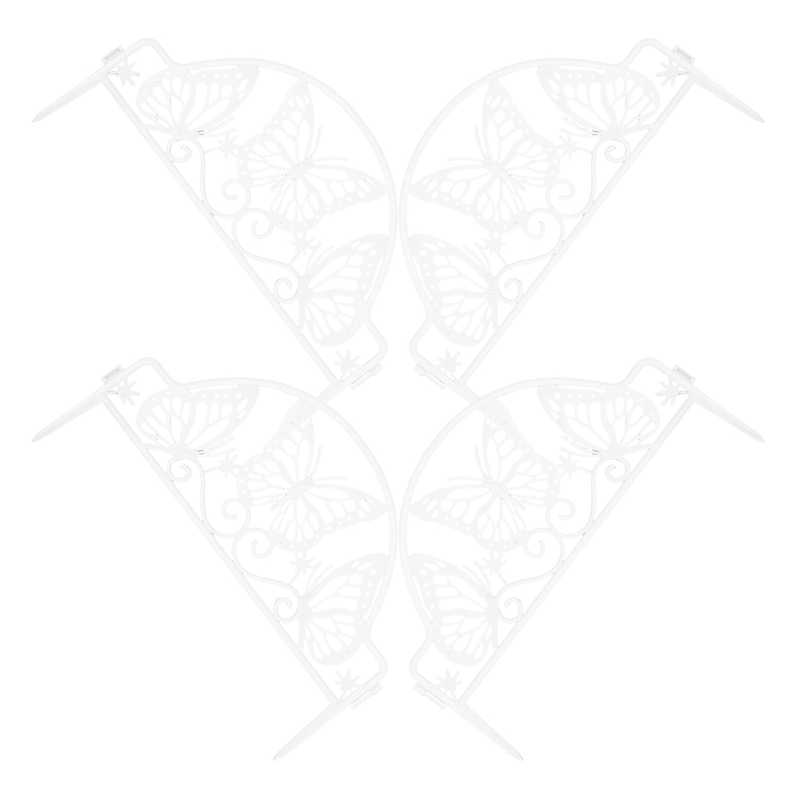 GOOHOCHY 4 Pcs Garden Borders and Edging Fence Blocker for Dogs Cats ...