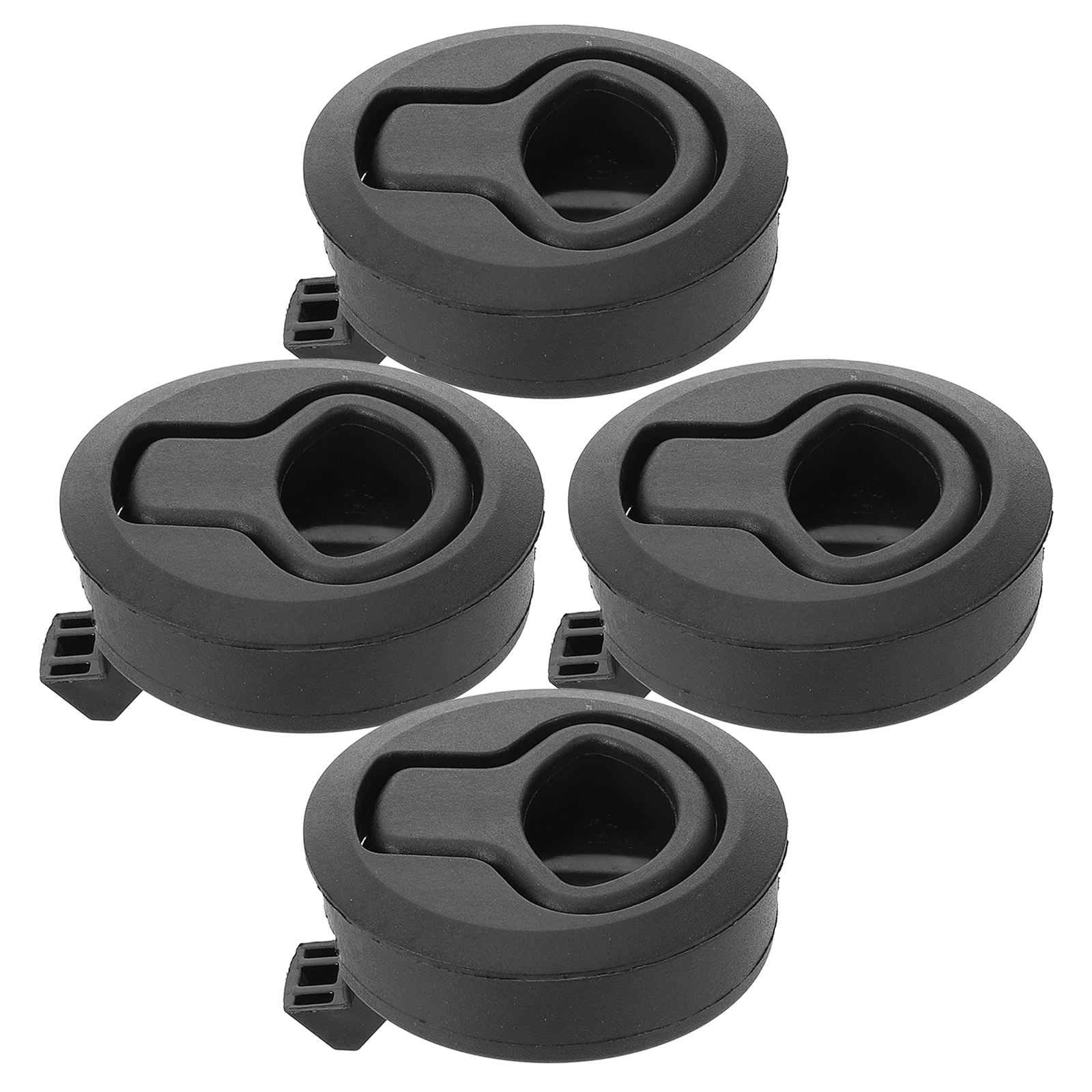GOOHOCHY 4 Pcs Recessed Flush Pull Latch Pulls Cabinet Handles Black ...