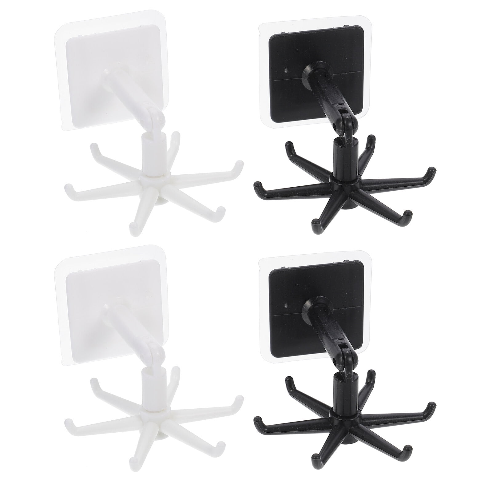 GOOHOCHY 4 Pcs Silverware Swivel Hook Rotatable Utensil Hanger ...