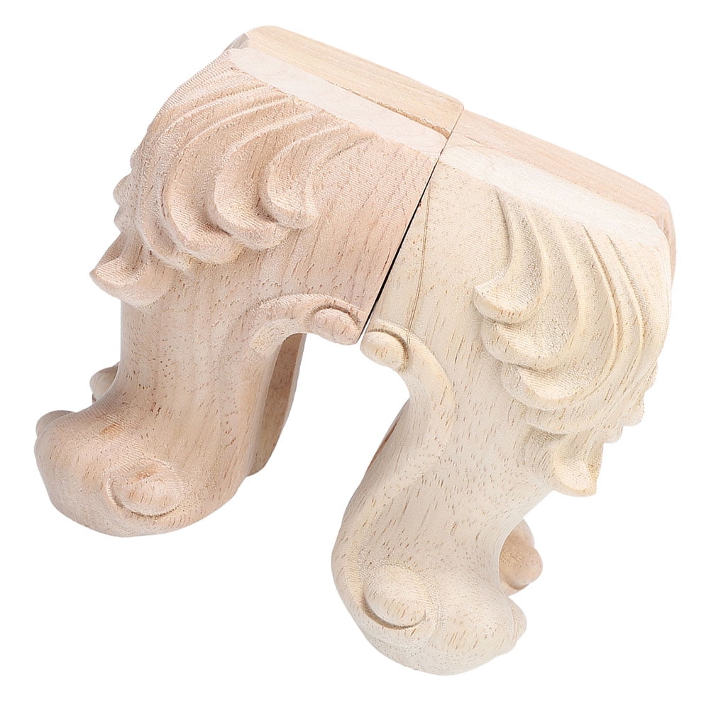 HINTRMENT Dresser Legs Light Yellow Wood 4Set 12.00X6.50X6.50Cm ...
