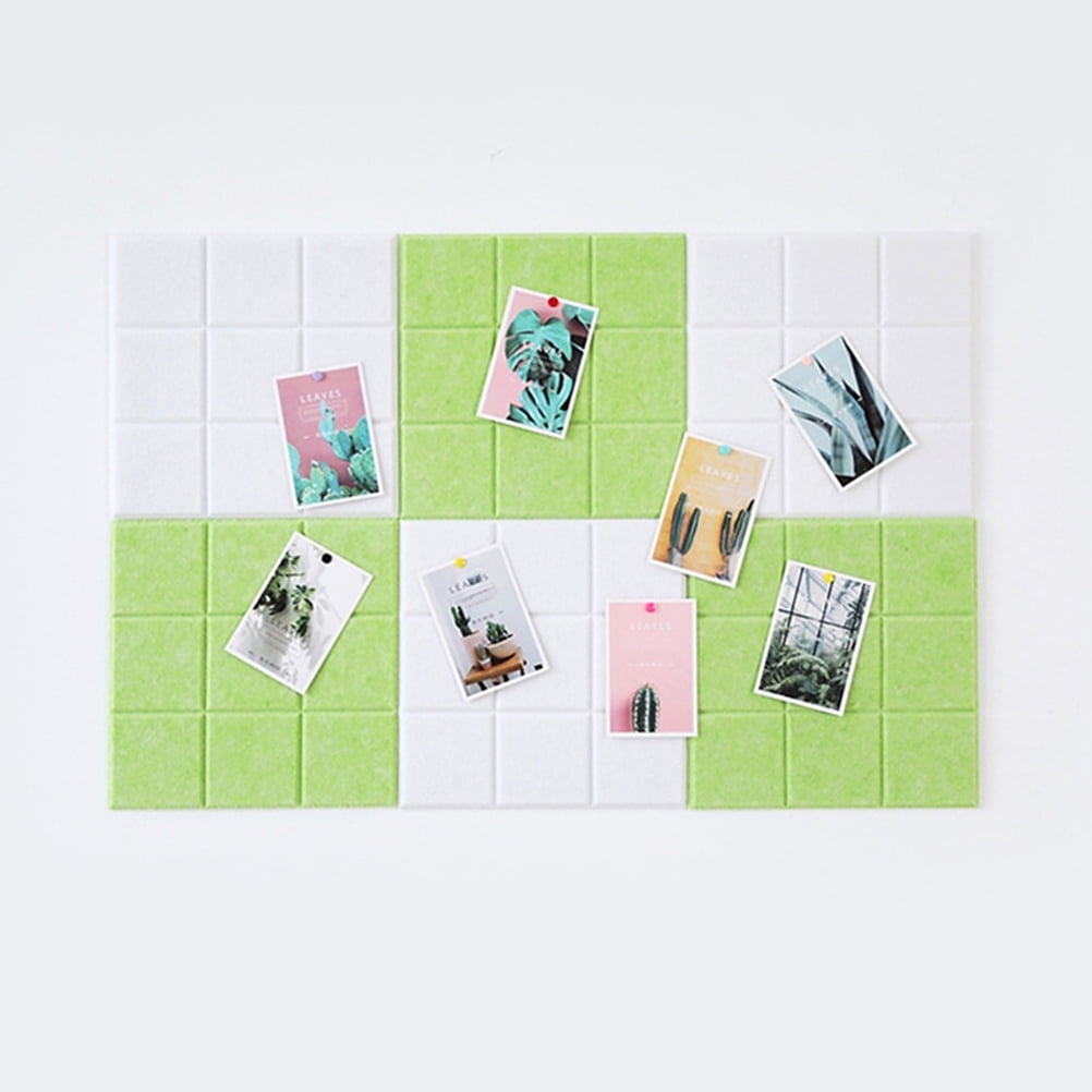 GOOHOCHY 4 Pcs Wall Nine Grid Display Board Square Felt White Office ...
