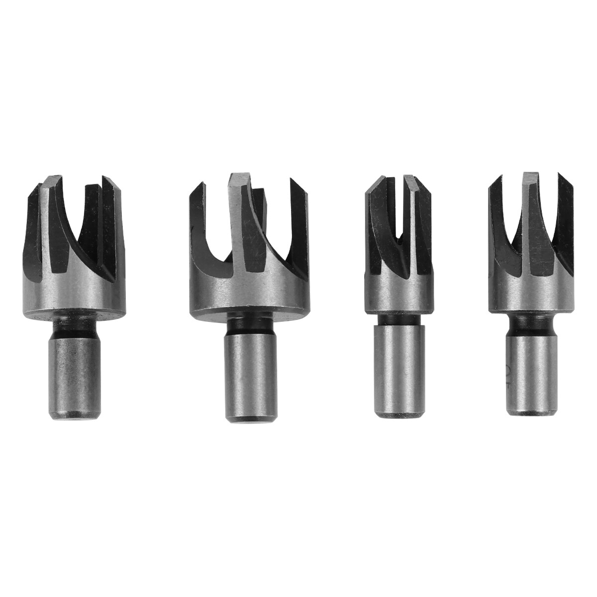 GOOHOCHY 4 Pcs Wood Plug Cutters Straight Tapered Deep plug cutters ...