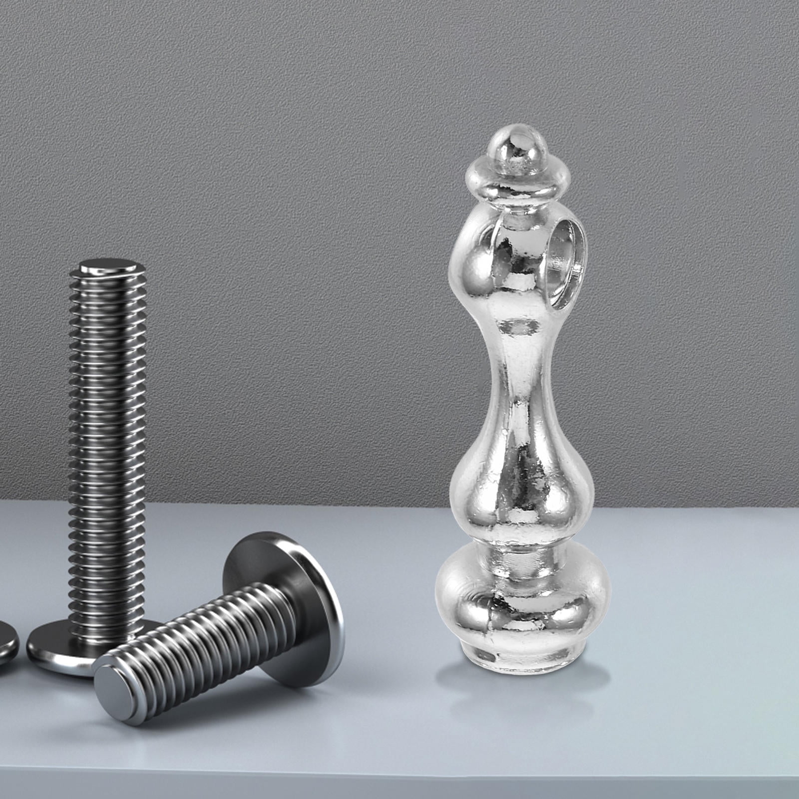 GOOHOCHY 4 Sets Gallery Spindles Pole Connector Metal Wine Cabinet ...