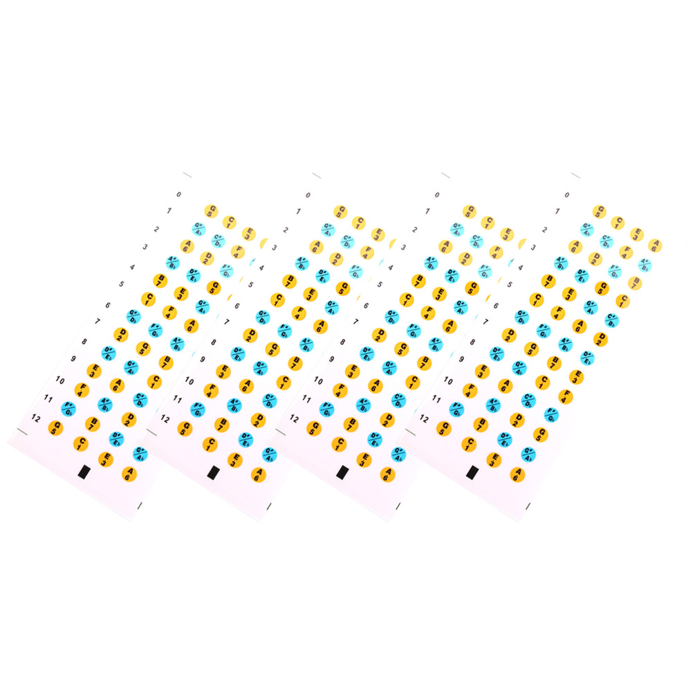 GOOHOCHY 4 Sheets Beginners Kids Scale Stickers Ukulele Fingerboard ...