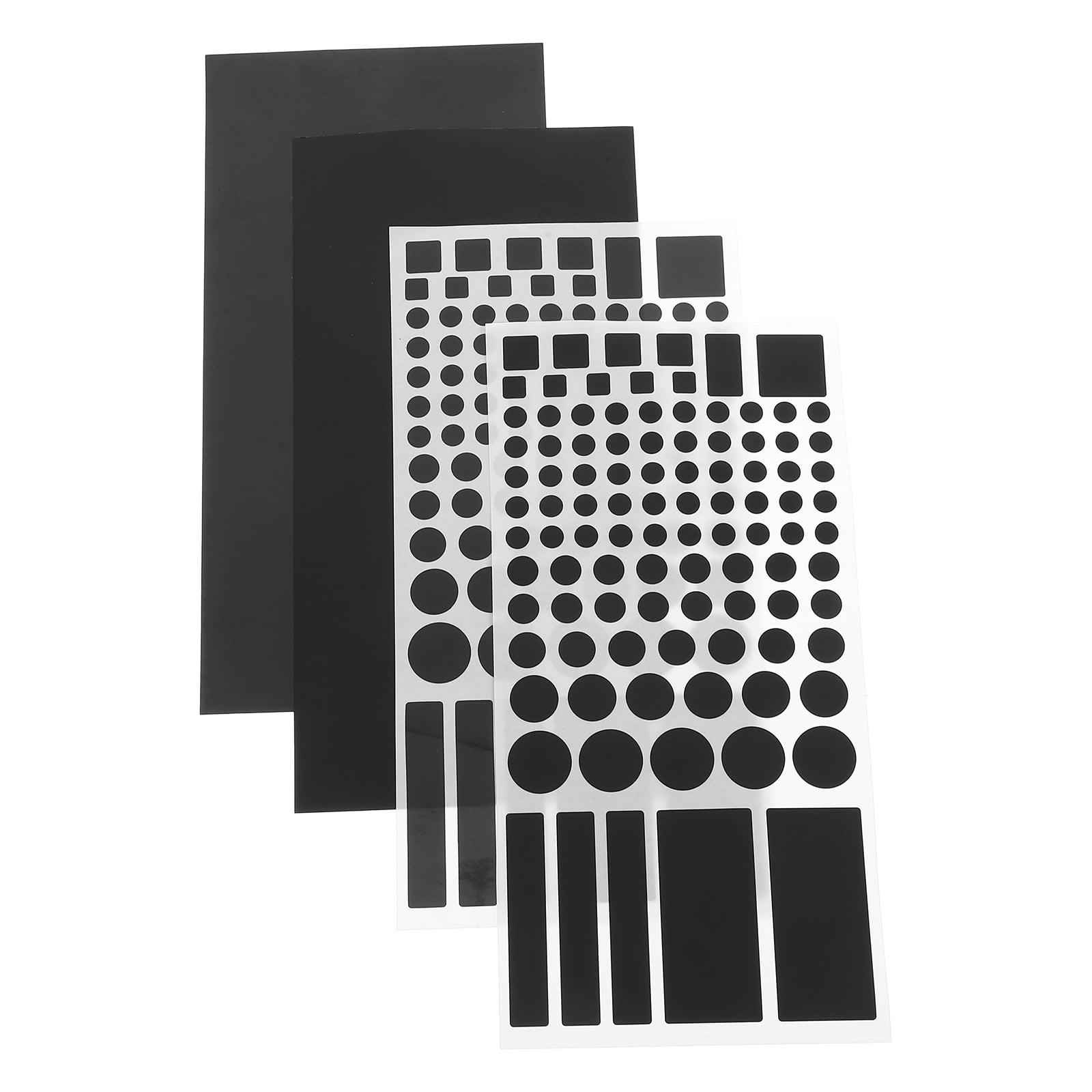 GOOHOCHY 4 Sheets LED Light Dimming Stickers Indoor Office Work Black ...
