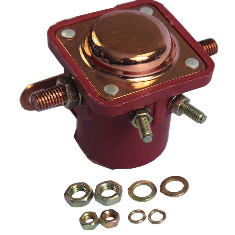 HONMEET Rectangular Starter Solenoid Relay Quick Connect Valve Red ...