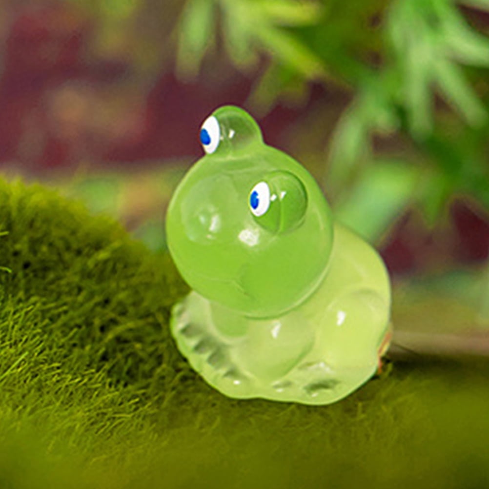 GOOHOCHY 40pcs Mini Resin Frog Figurines Glow in the Dark Frog ...