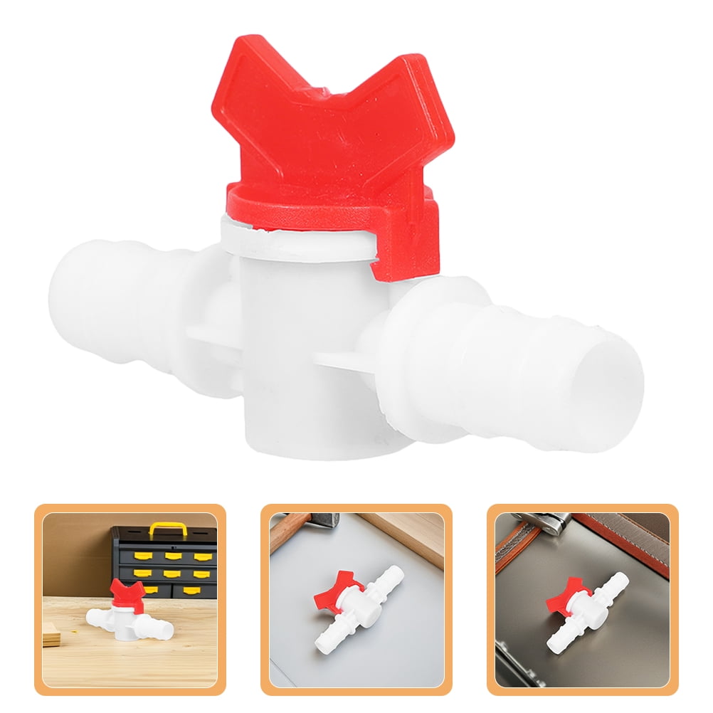 GOOHOCHY 4Pcs Plastic Barbed Ball Valve Switch 1/2 inch Hose Quick ...