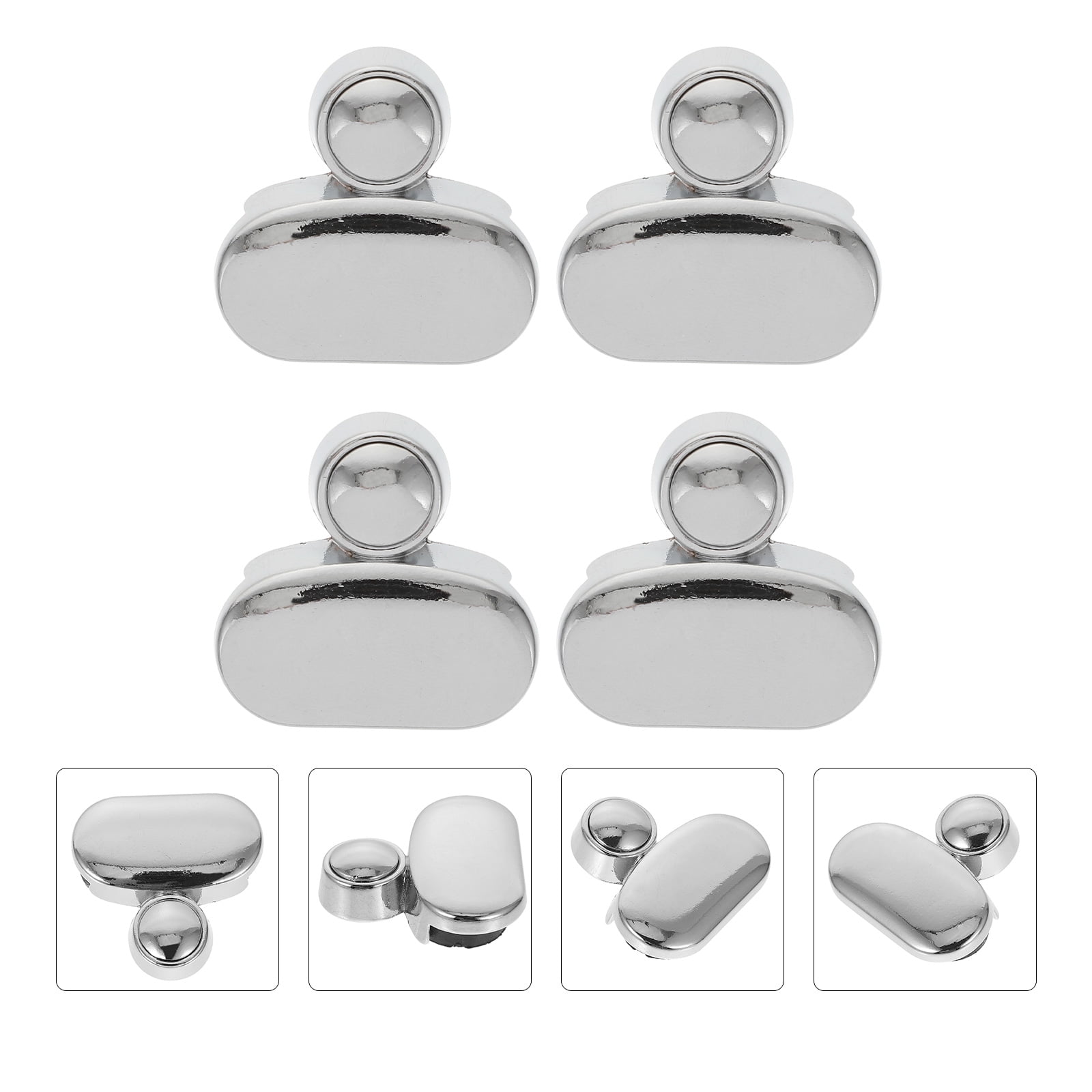 GOOHOCHY 4Pcs Wall-mounted Mirror Clips Practical Mirror Clamps Mirror ...