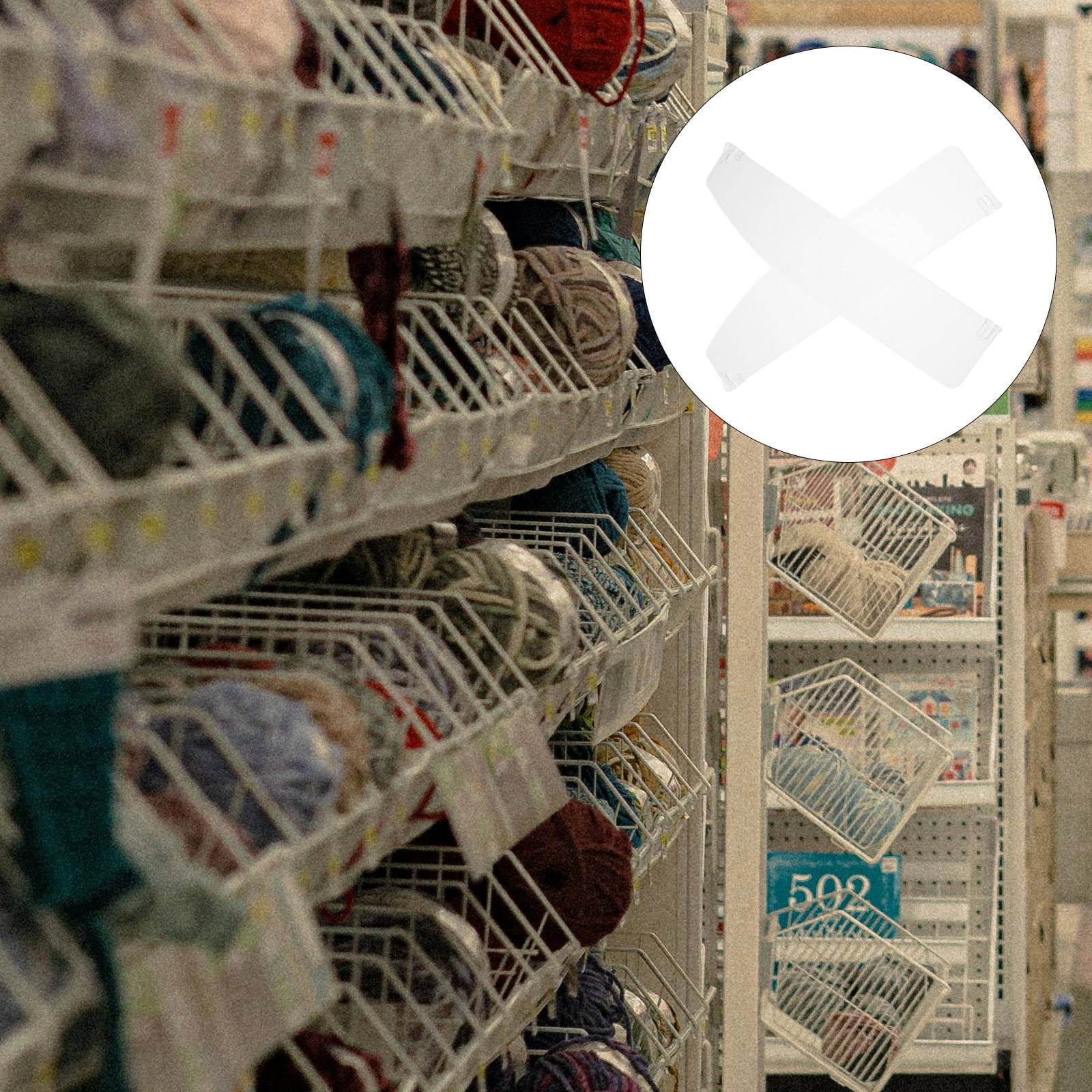 GOOHOCHY 4pc Plastic Shelf Divider Partition Plate Adjustable ...