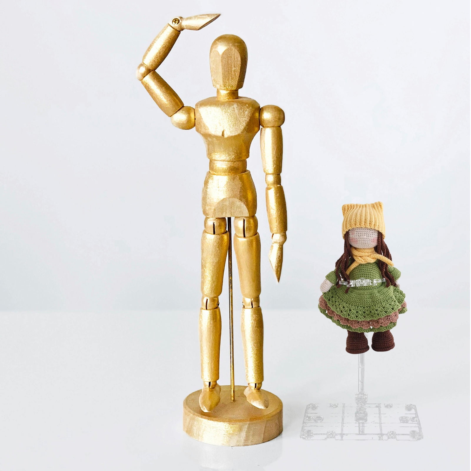 GOOHOCHY 4pcs Action Figure Stand Action Figure Display Holder Base ...