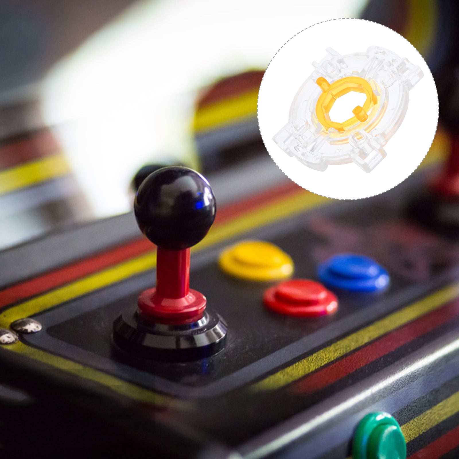 GOOHOCHY 4pcs Arcade Rocker Accessories Base Round Restrictor Plate ...