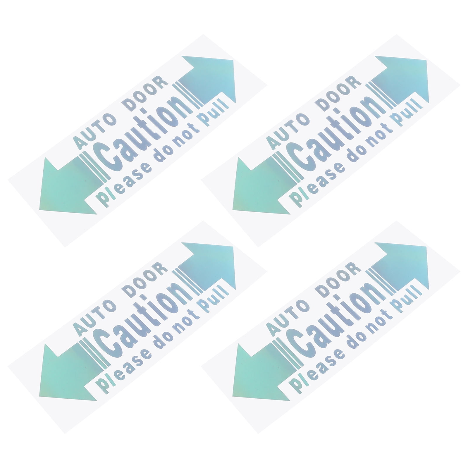 GOOHOCHY 4pcs Car Door Warning Stickers Automatic Door Stickers Car ...
