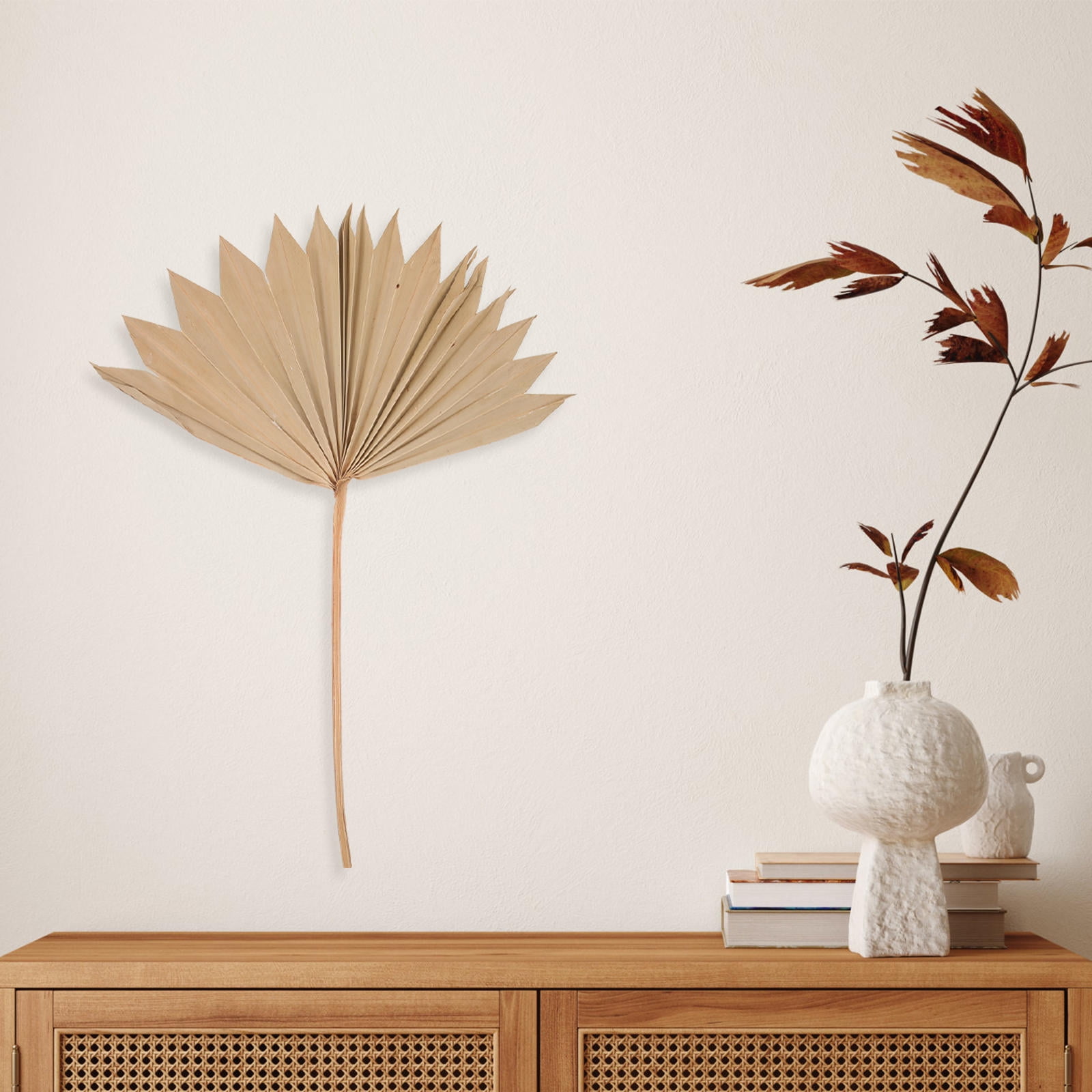 GOOHOCHY 4pcs Dried Palm Leaf Wedding Party Layout Palm Leaf Decorative ...