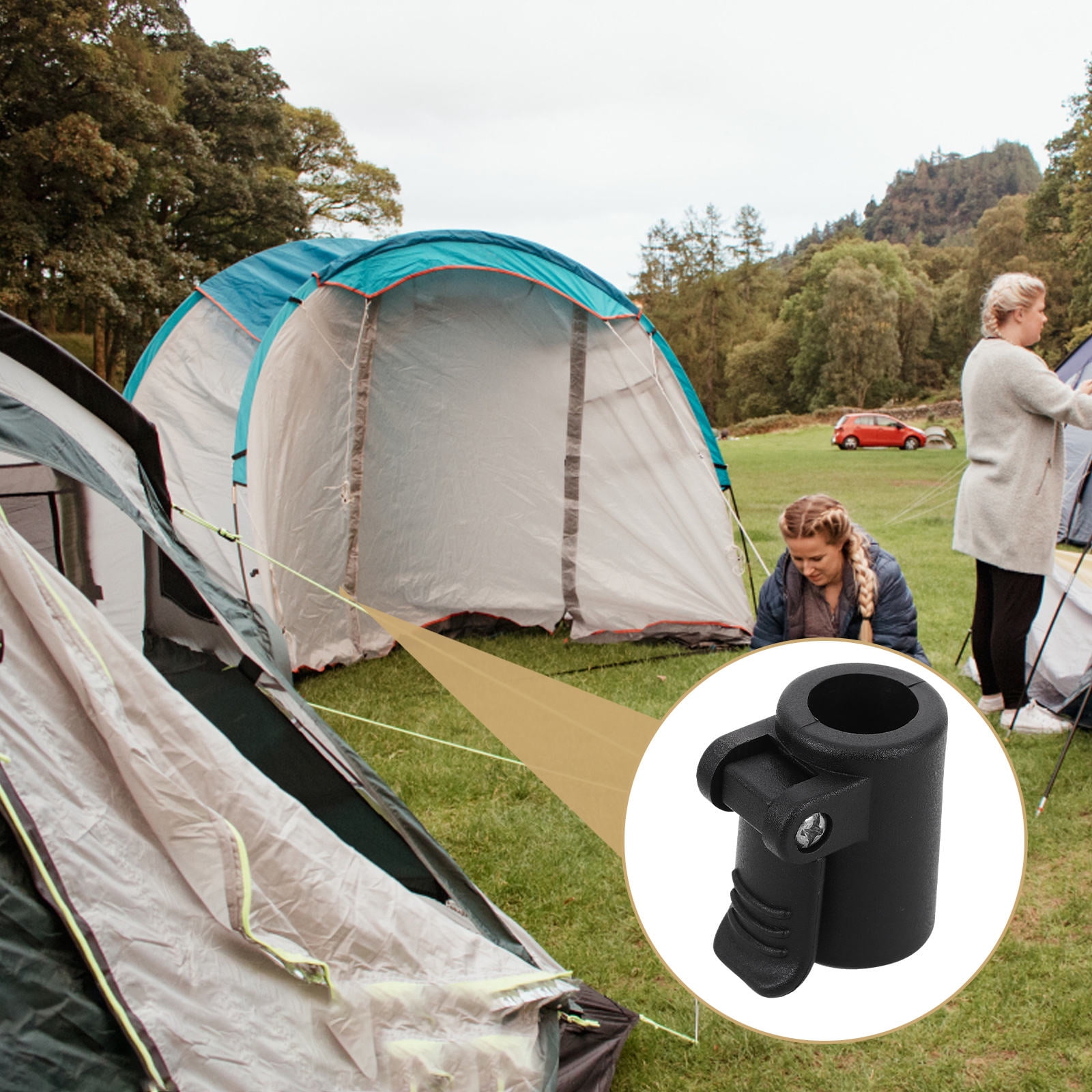 GOOHOCHY 4pcs Essential Tent Parts Canopy Fittings For Tent Coupling ...