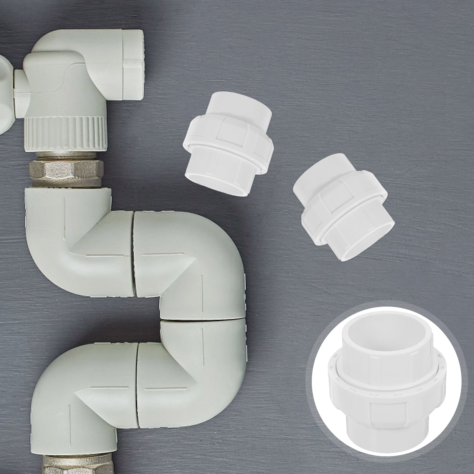 GOOHOCHY 4pcs Plastic Fittings Socket Union Union Coupling Pipe Fitting ...