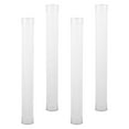 GOOHOCHY 4pcs Poster Tube With Caps Plastic Mailing Tube Shipping Heavy ...
