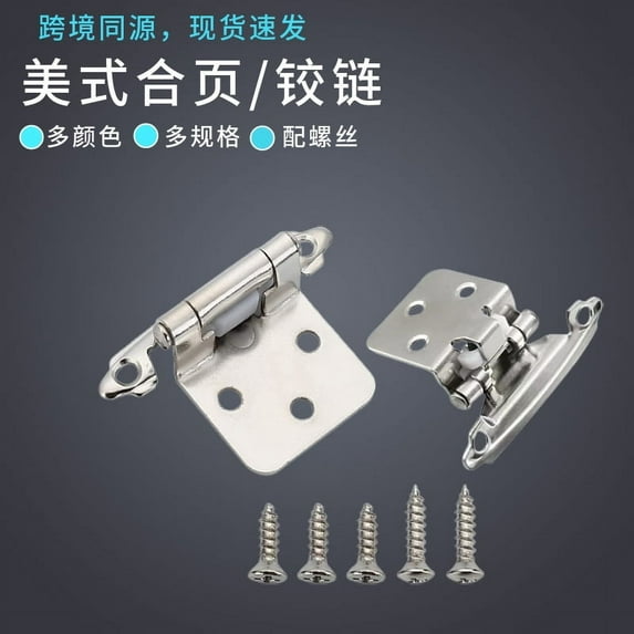 GOOHOCHY 4pcs Spring Loaded Self Closing Hinges for Cabinets Multi-Fold ...
