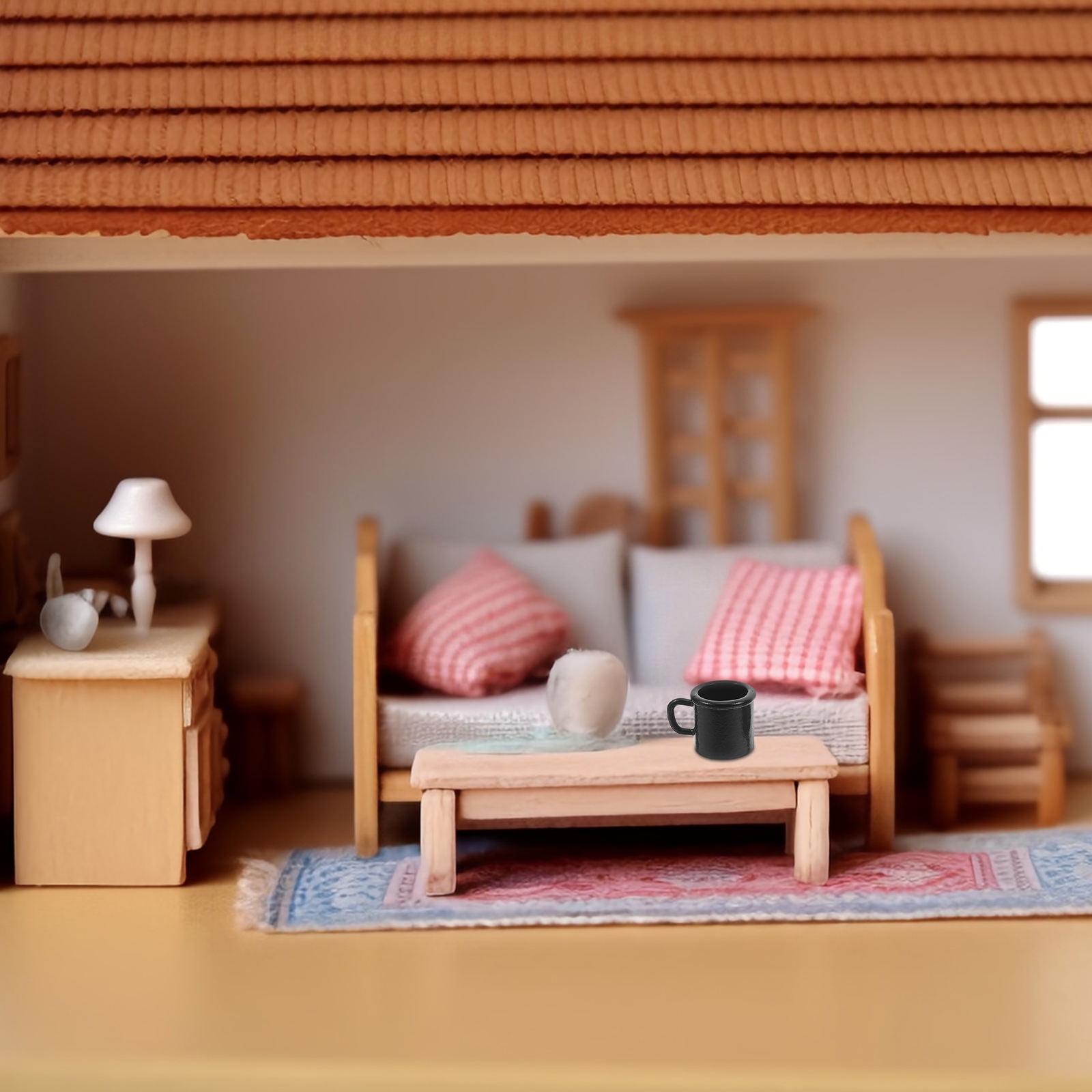 GOOHOCHY 4pcs Tiny Coffee Cups Miniature Coffee Cup Kids Pretend Play ...