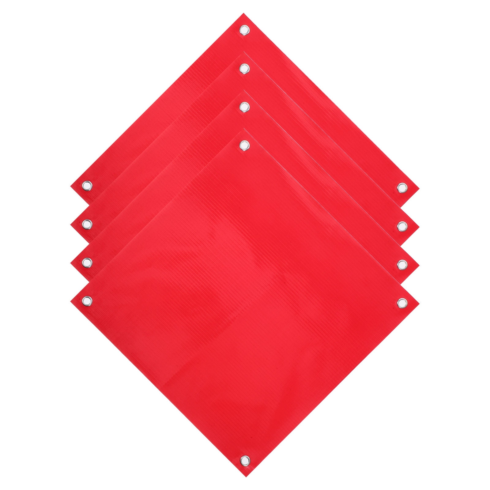 GOOHOCHY 4pcs Traffic Safety Plastic Flag Pvc Warning Flags Plastic ...