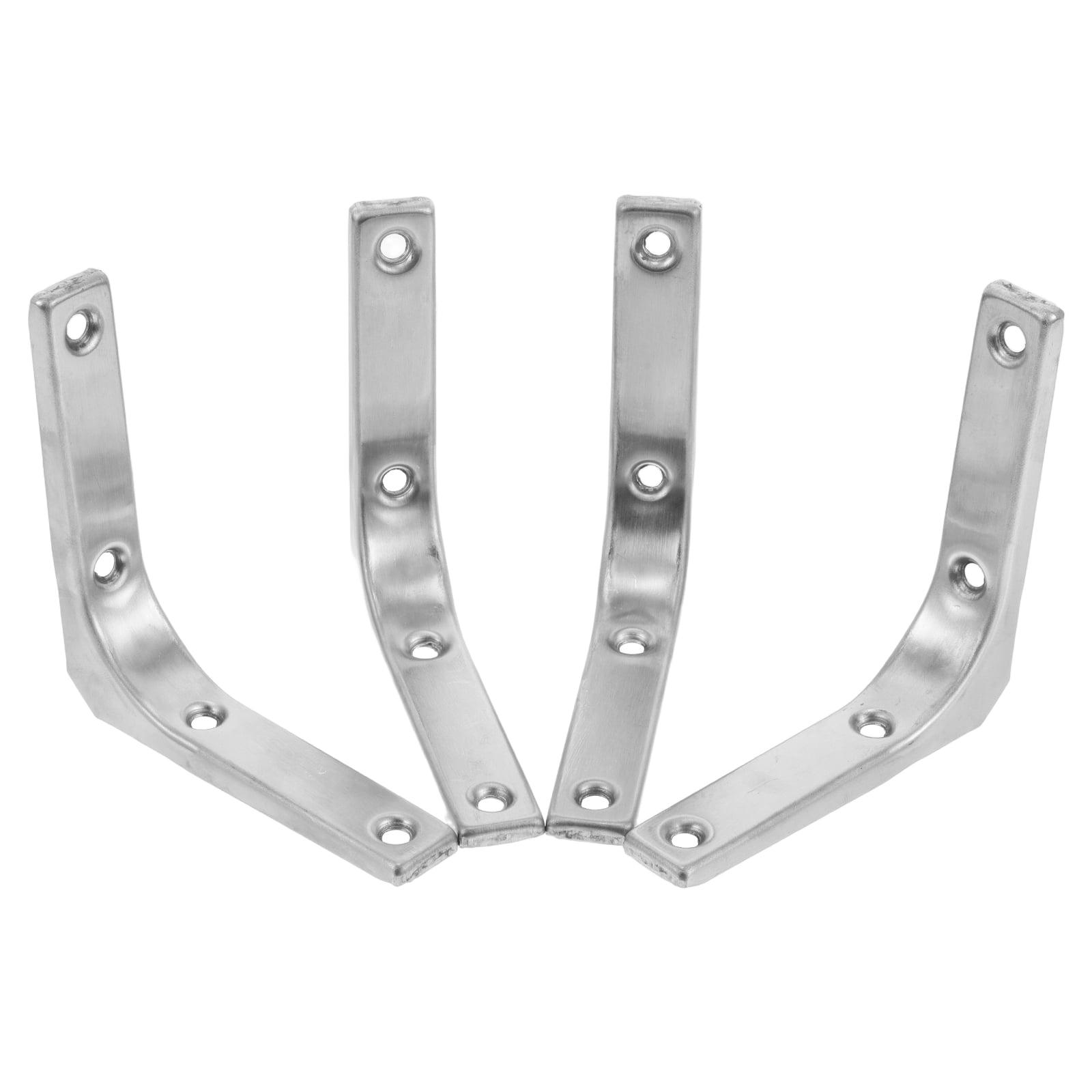 GOOHOCHY 4pcs Wall Shelving Brackets Stainless Steel Triangle Shelf ...