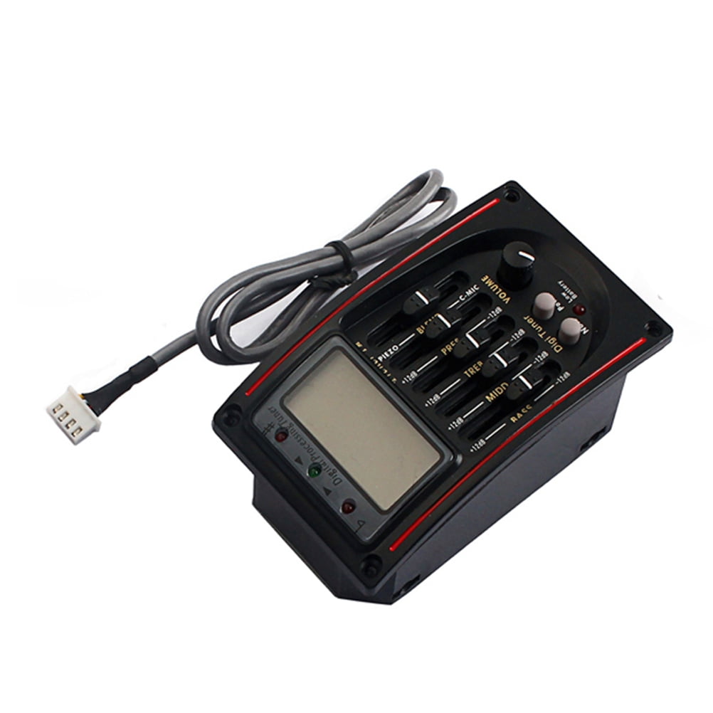 GOOHOCHY 5 Band Acoustic Guitar Preamp EQ Equalizer Guitar Preamplifier ...