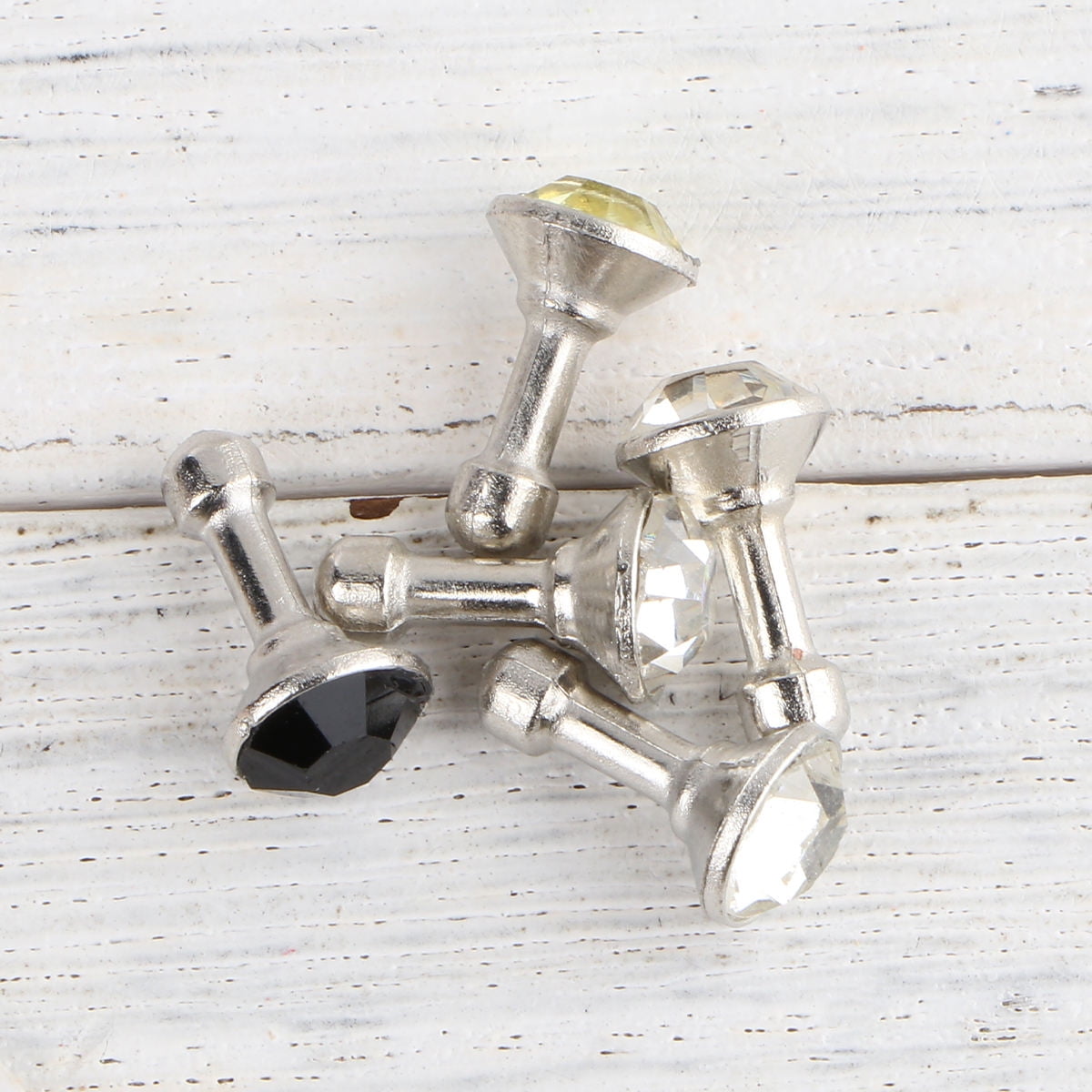 GOOHOCHY 5 Pcs 3.5mm Jack Cell phone Plug Fashion Diamond- Pin for ...