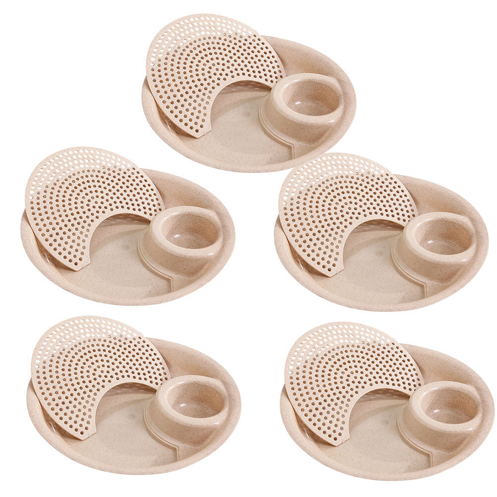 GOOHOCHY 5 Pcs Dish Strainer Double Layers Drainer Dish 25X24X3.5CM ...