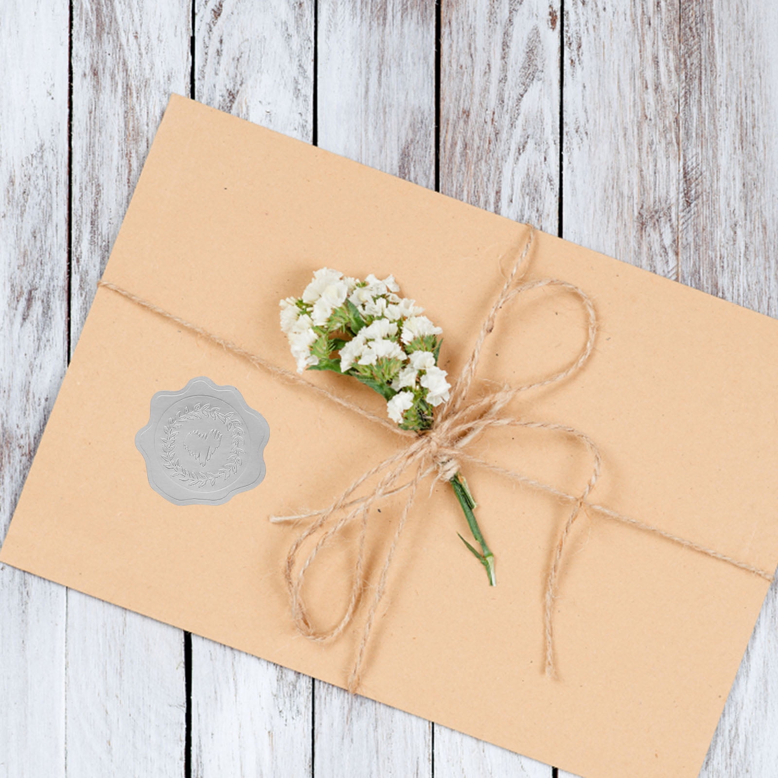 GOOHOCHY 5 Sheets White Seal Sticker Gift Seals Envelope Man - Walmart.com