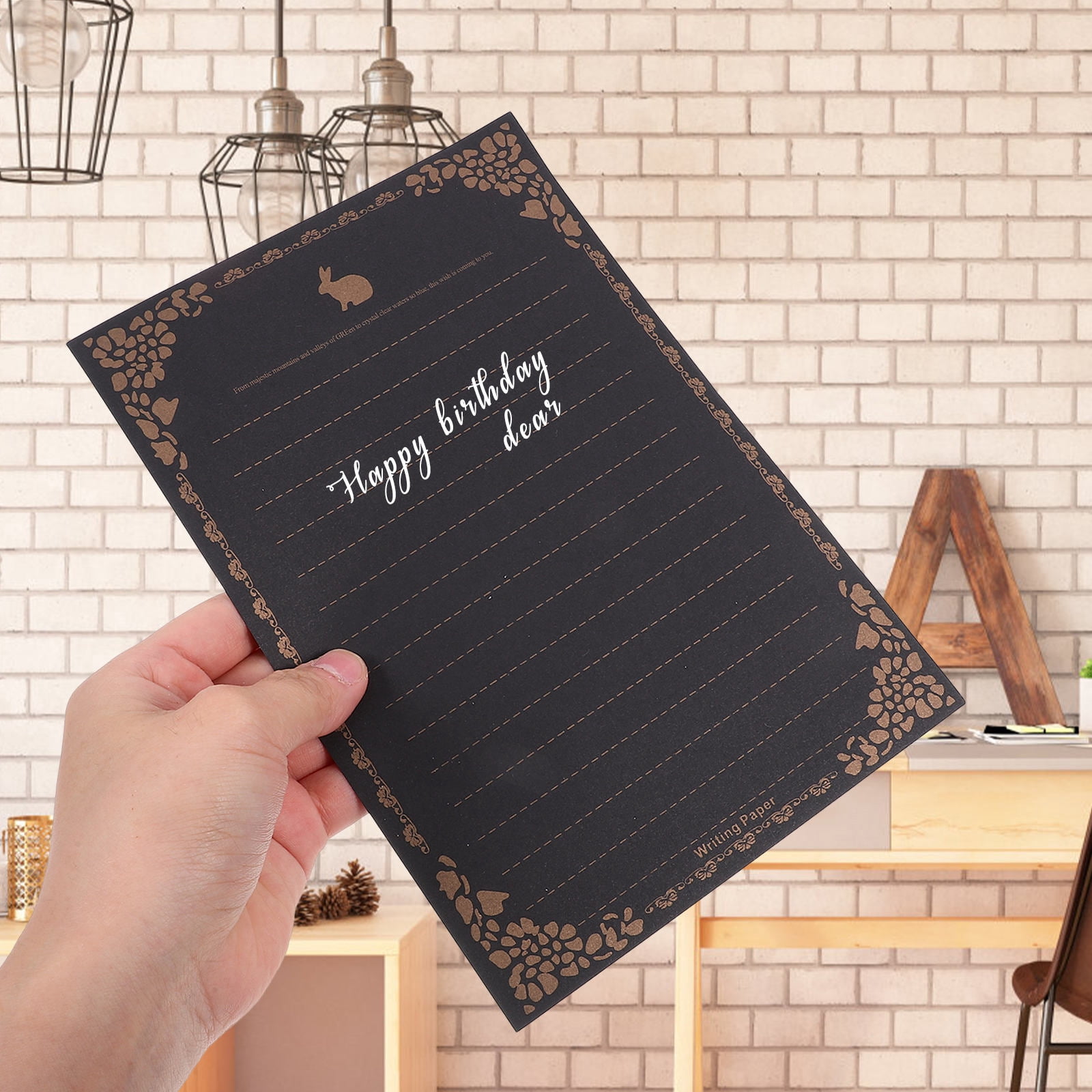 GOOHOCHY 50 Sheets Writing Papers Simple Letter Papers Decorative ...
