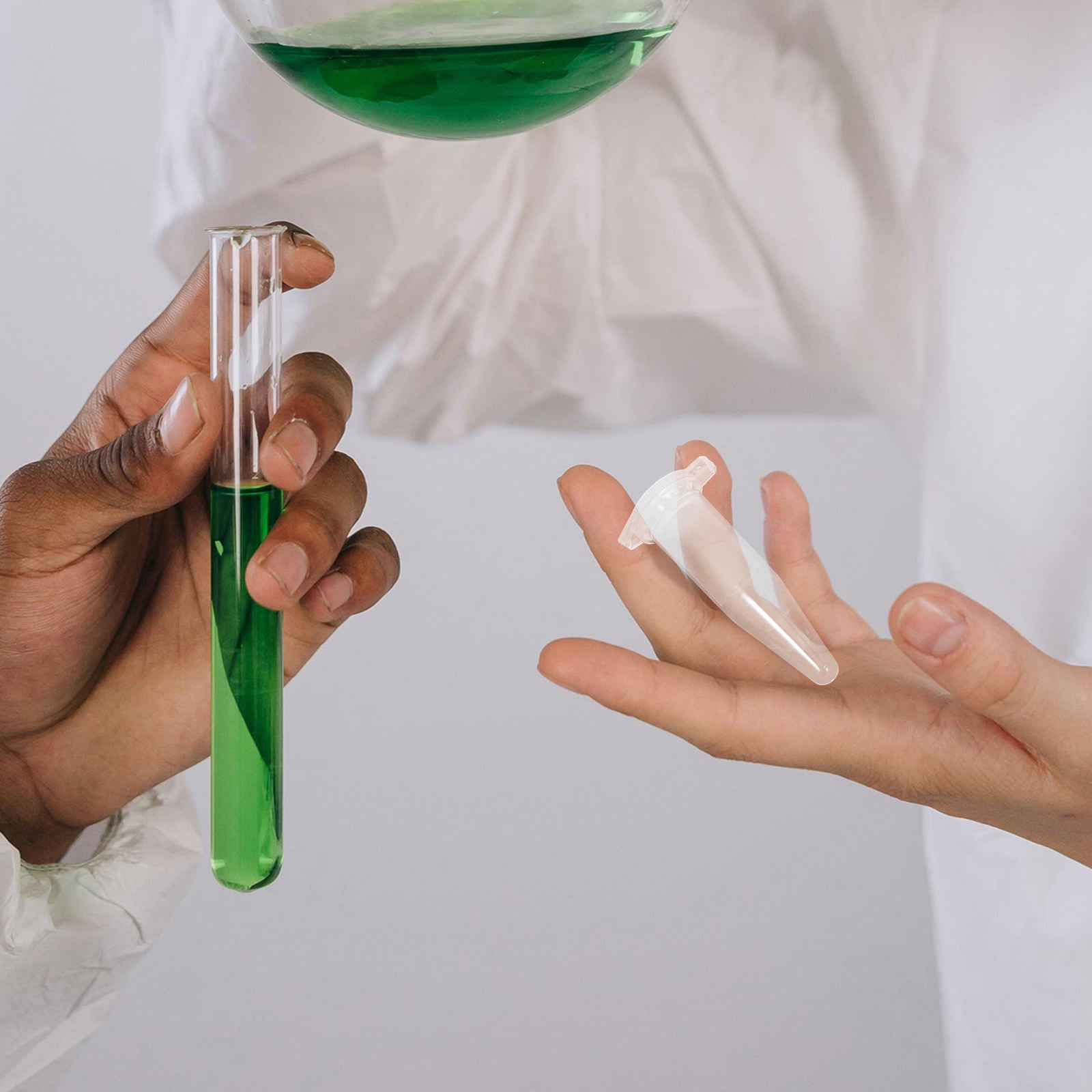 GOOHOCHY Microcentrifuge Tubes with Lids for Storage Transparent ...