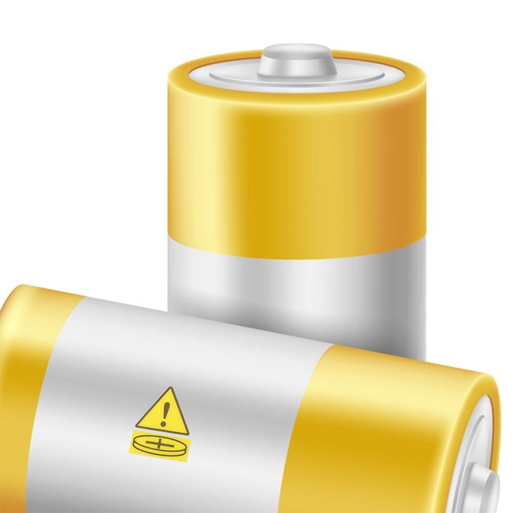 GOOHOCHY 500pcs Self-Adhesive Battery Warning Labels for Safety ...