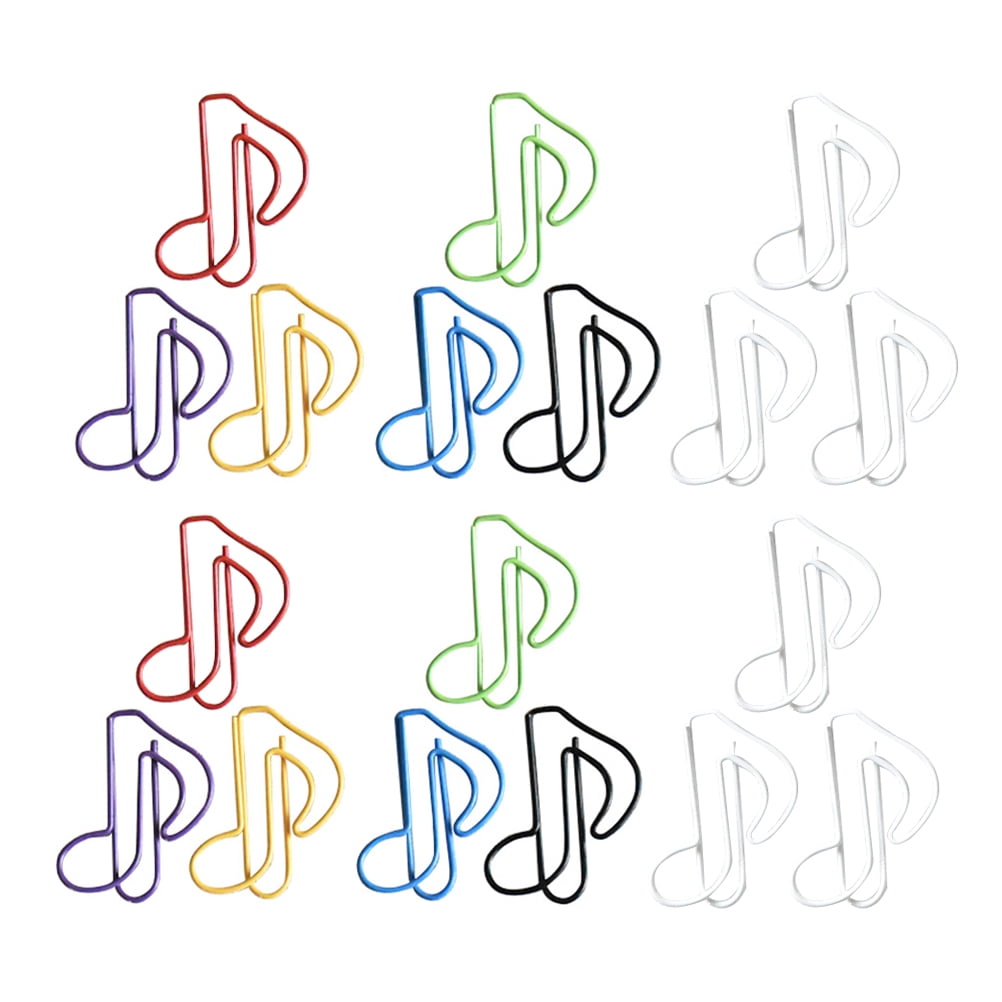 GOOHOCHY 50PCS Music Paper Clips Bookmark Clips Office Supplies Cute ...