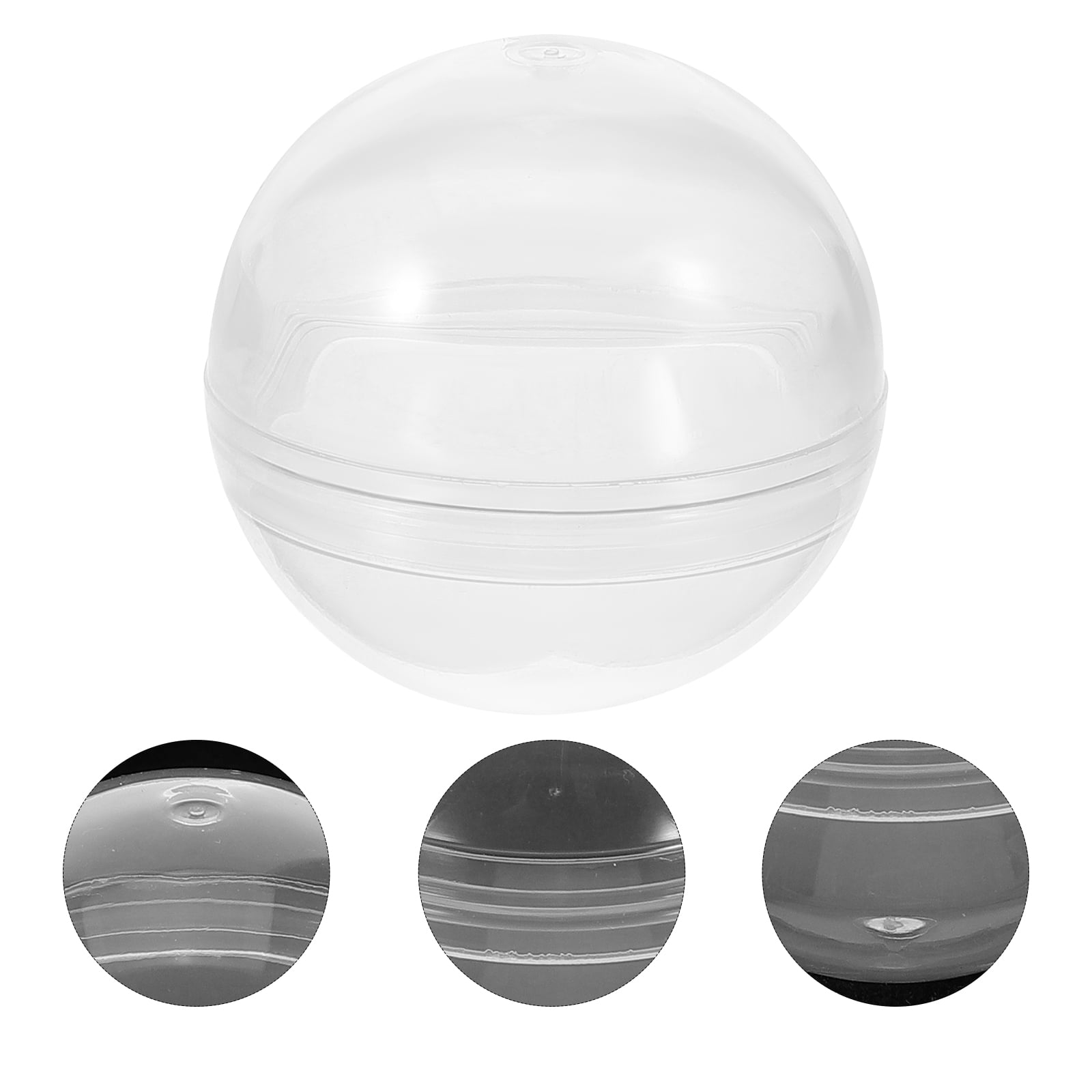 GOOHOCHY 50Pcs Fillable Capsules Balls Transparent Plastic For Toy ...