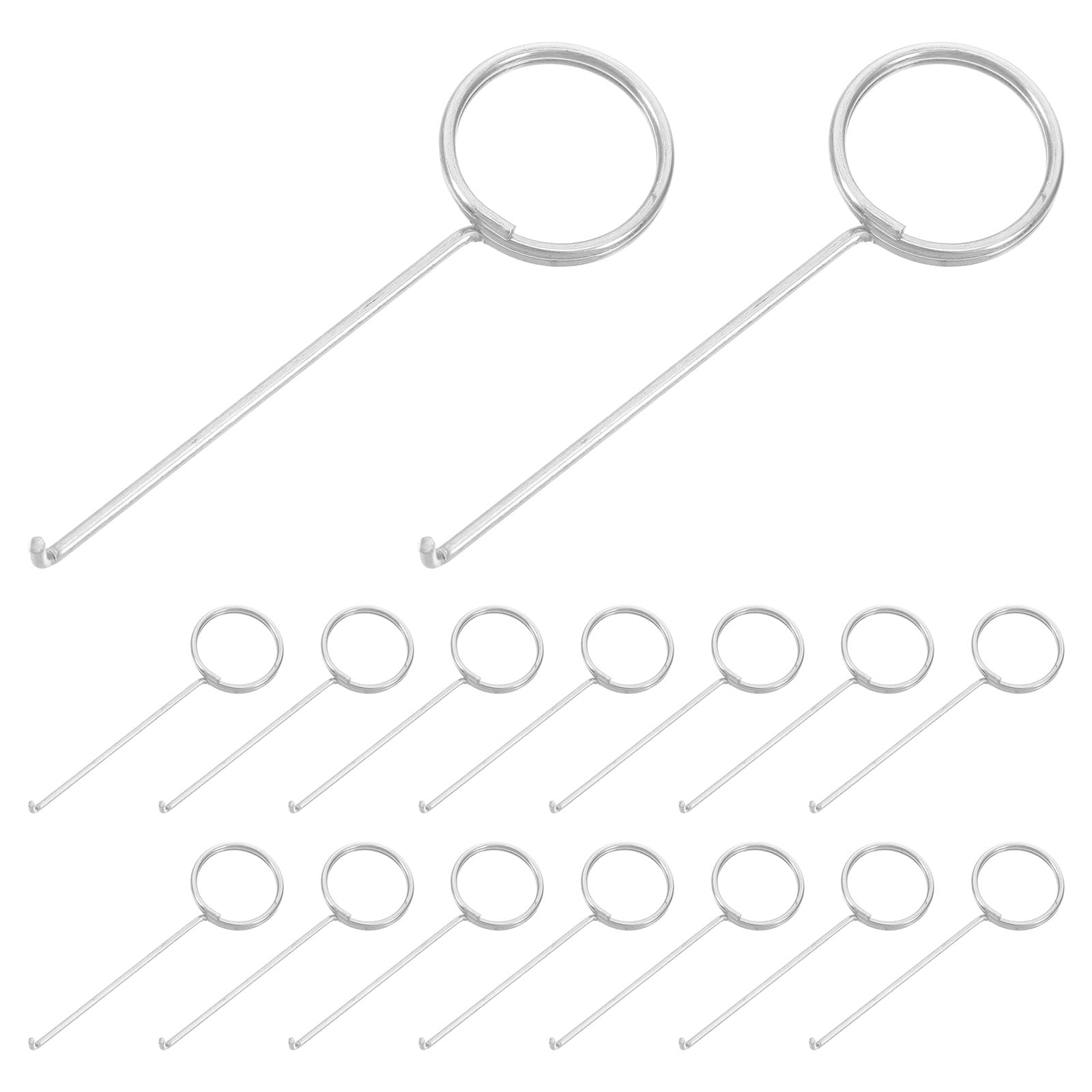 GOOHOCHY 50pcs Drain Grate Puller Steel Drain Key Lifting Hooks ...