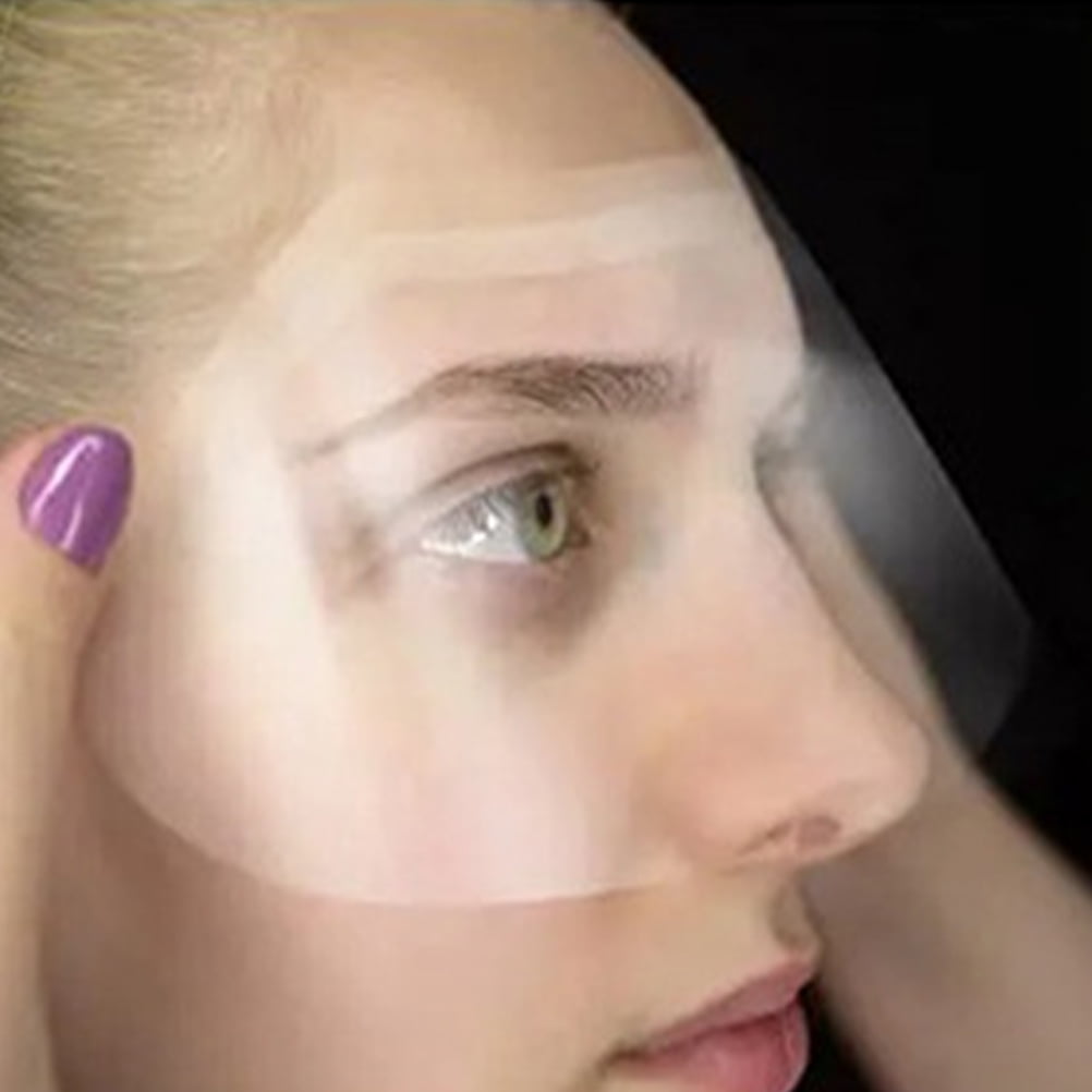 GOOHOCHY 50pcs Haircut Eye Shields Plastic Eye Shields Visor Transparent Shower Shields Masks ...