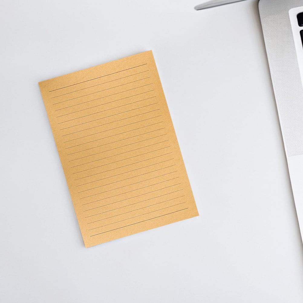 GOOHOCHY 50pcs Retro Kraft Stationery Writing Paper Antique Lined ...