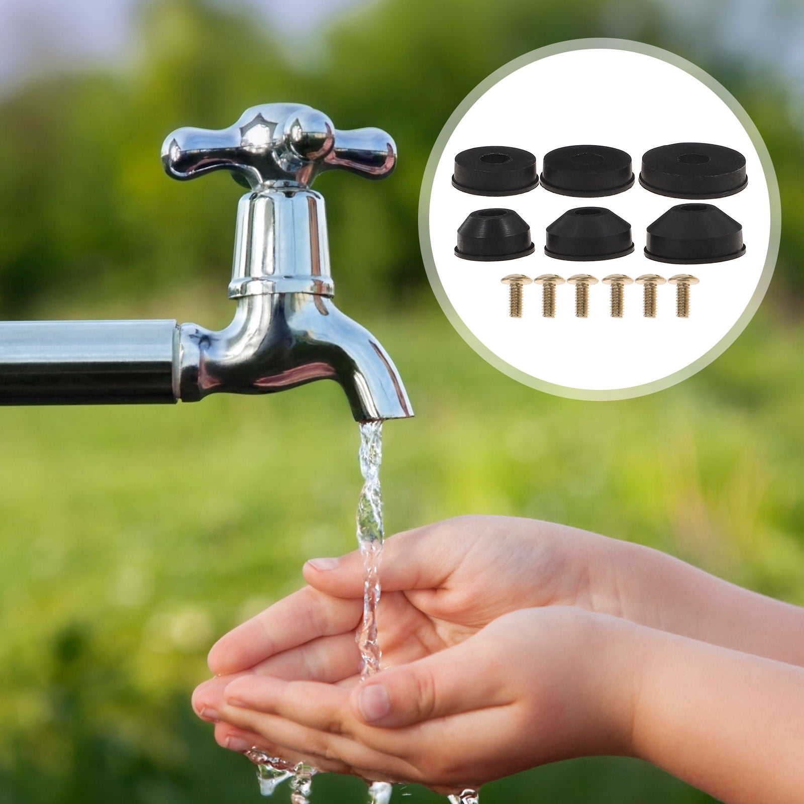 GOOHOCHY 58-Pcs Replacement Faucet Washer Set for Bathroom Sinks in ...