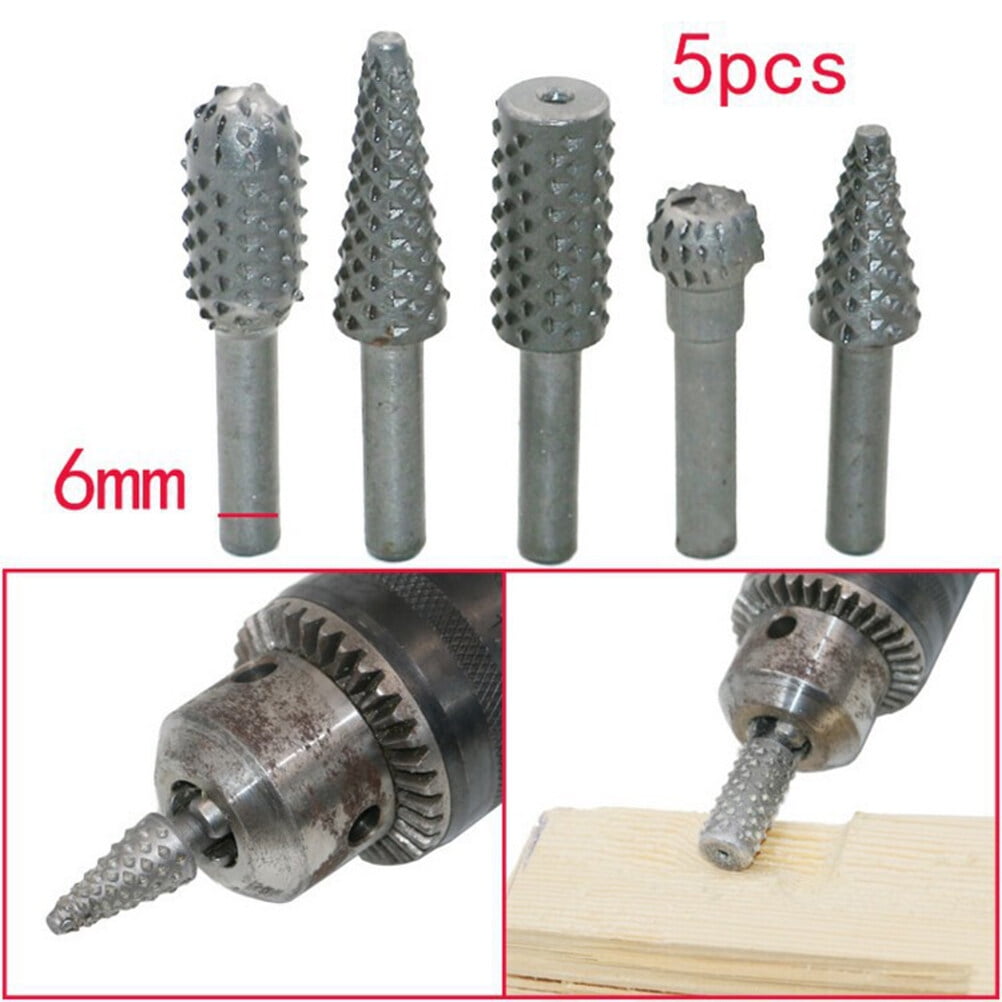 GOOHOCHY 5PCS Steel Routing Router Bits Burr Rotary Tools Suit ...