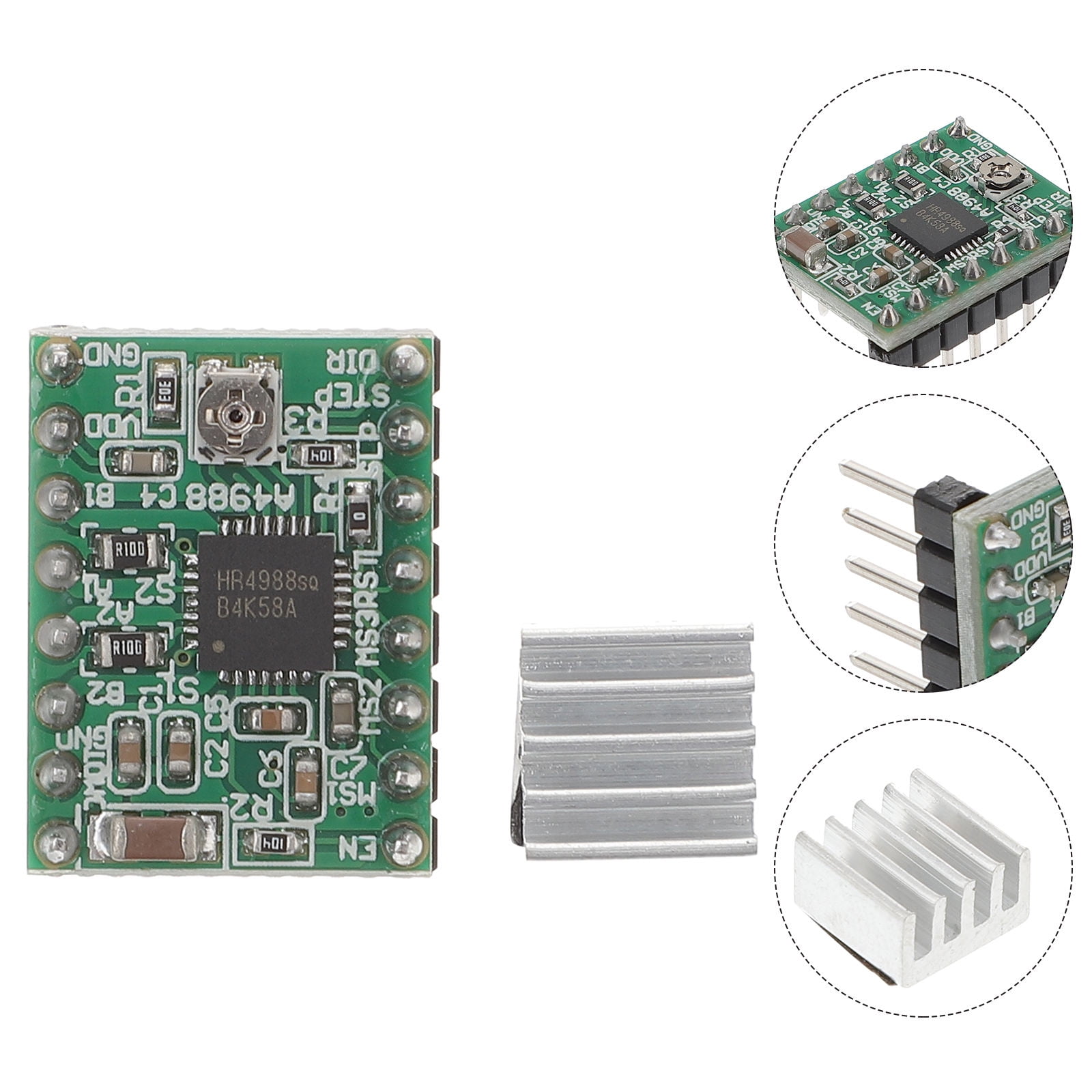 GOOHOCHY 5Pack A4988 Motor Driver Module Rectangular Shape for 3D ...