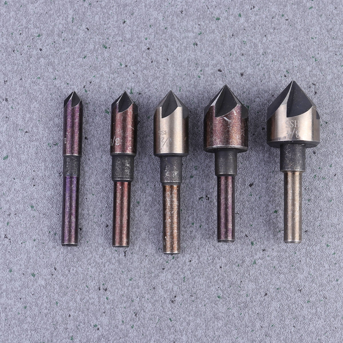 GOOHOCHY 5Pcs 82 Degree Carbon Steel Round Handle Carpenter's Five ...